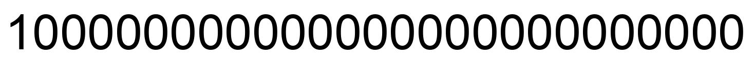 Number one hundred septillion (100.0 septillion)