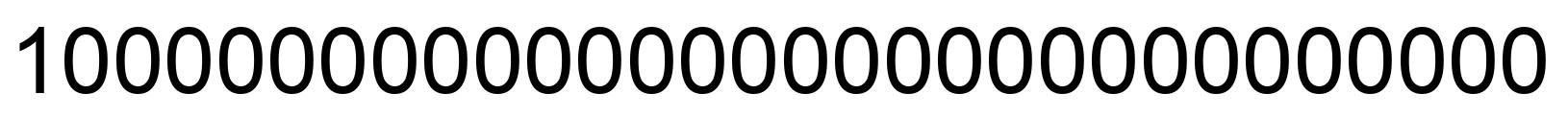 Number one hundred octillion (100.0 octillion)