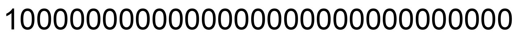 Number one nonillion (1.0 nonillion)