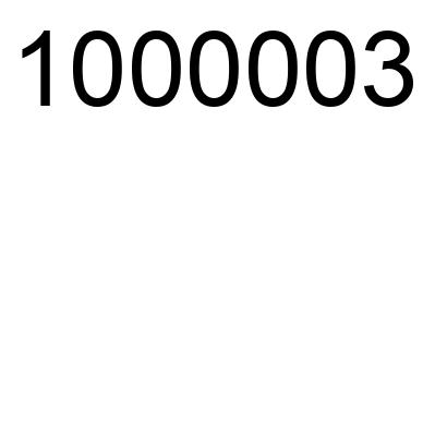 1000003 number facts, meaning and properties