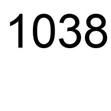 1038 number facts