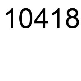 10418 number facts, meaning and properties