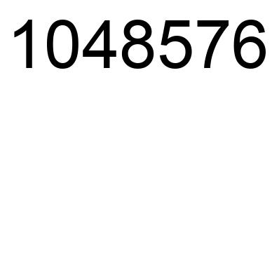 1048576 number facts, meaning and properties