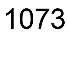 1073 number facts
