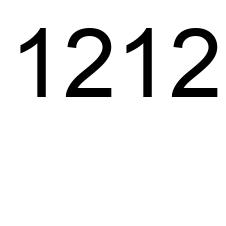 1212 number facts