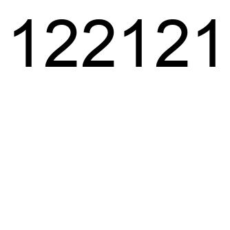 122121 number facts, meaning and properties