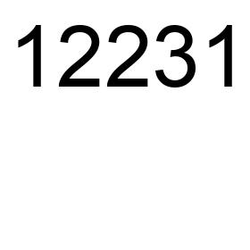 12231 number facts, meaning and properties