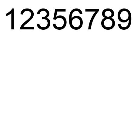 12356789 number facts, meaning and properties
