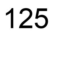 Number 125 facts