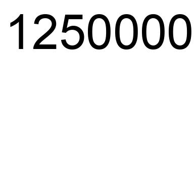 1250000 number facts, meaning and properties