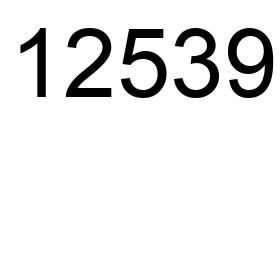 12539 number facts, meaning and properties