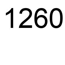 1260 number facts