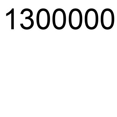 1300000 number facts, meaning and properties