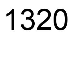 1320 number facts