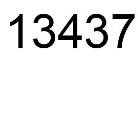 13437 number facts, meaning and properties