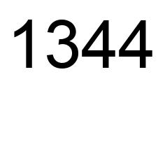 1344 number facts