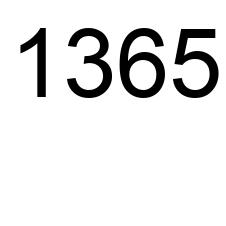 1365 number facts