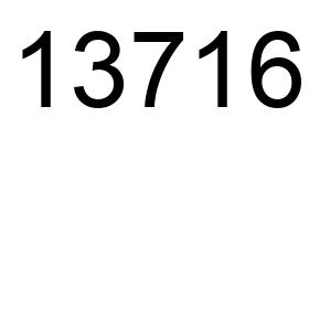 13716 number facts, meaning and properties
