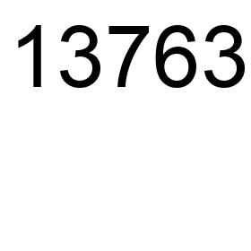 13763 number facts, meaning and properties