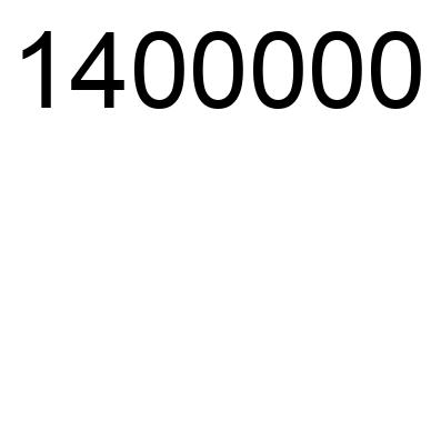 1400000 number facts, meaning and properties
