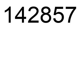 142857 number facts, meaning and properties