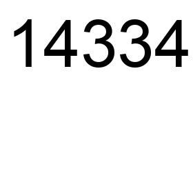 14334 number facts, meaning and properties