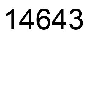 14643 number facts, meaning and properties