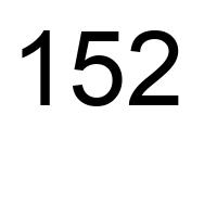 Number 152 facts
