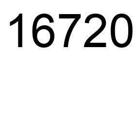 16720 number facts, meaning and properties