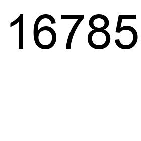 16785 number facts, meaning and properties