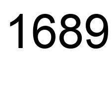 1689 number facts