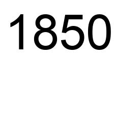 1850 number facts