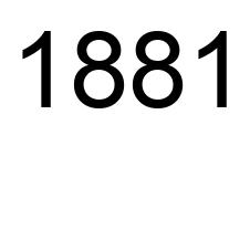 1881 number facts
