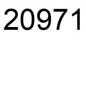 20971 number facts, meaning and properties
