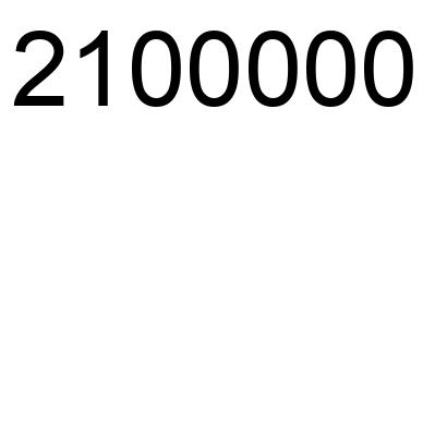 2100000 number facts, meaning and properties