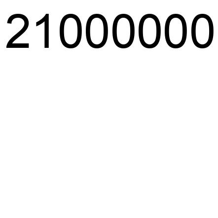 21000000 number facts, meaning and properties