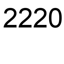 2220 number facts