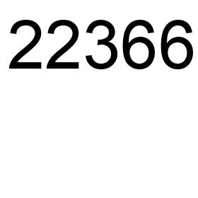 22366 number facts, meaning and properties