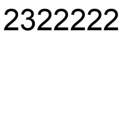 2322222 number facts, meaning and properties