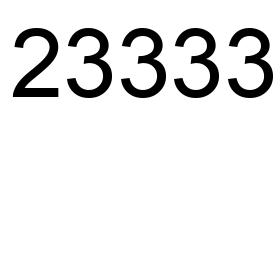 23333 number facts, meaning and properties