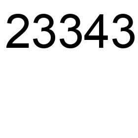23343 number facts, meaning and properties