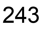 Number 243 facts