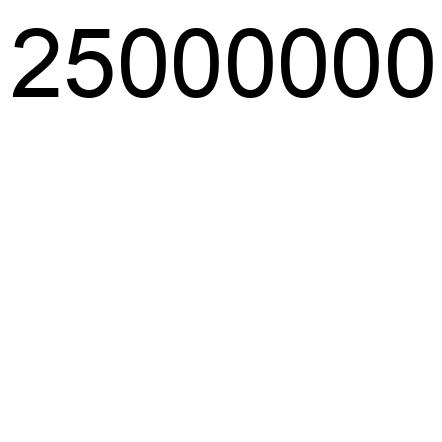 25000000 number facts, meaning and properties