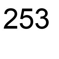 Number 253 facts