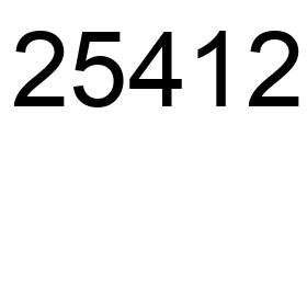 25412 number facts, meaning and properties