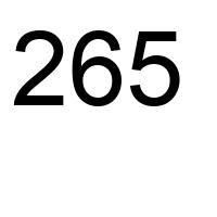 Number 265 facts