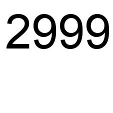2999 number facts
