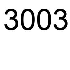 3003 number facts