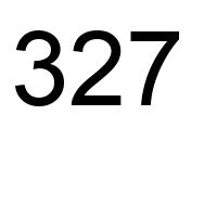 Number 327 facts