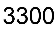 3300 number facts